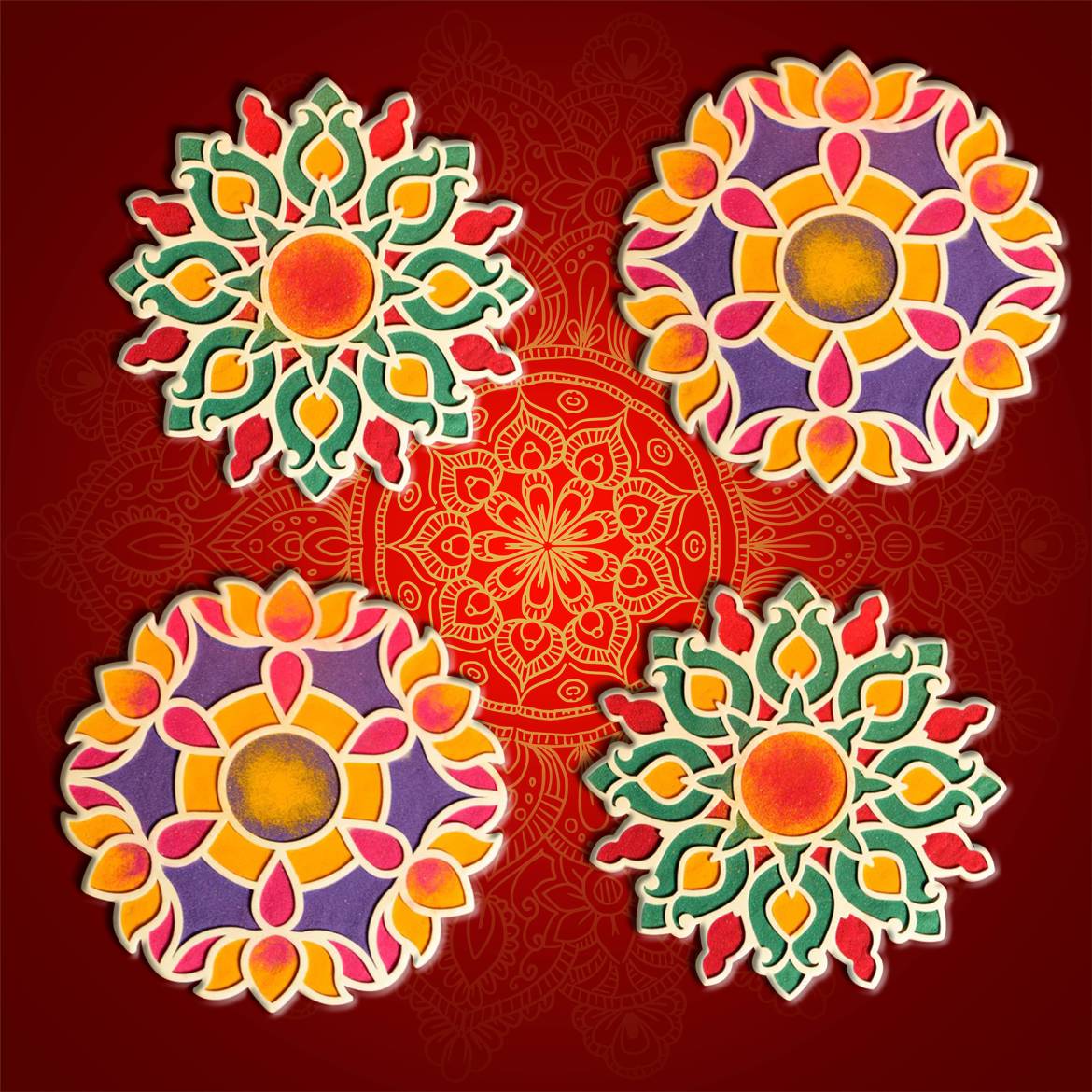 Island Rangoli Ananta Chakra Combo pack – Sparsh Hacks